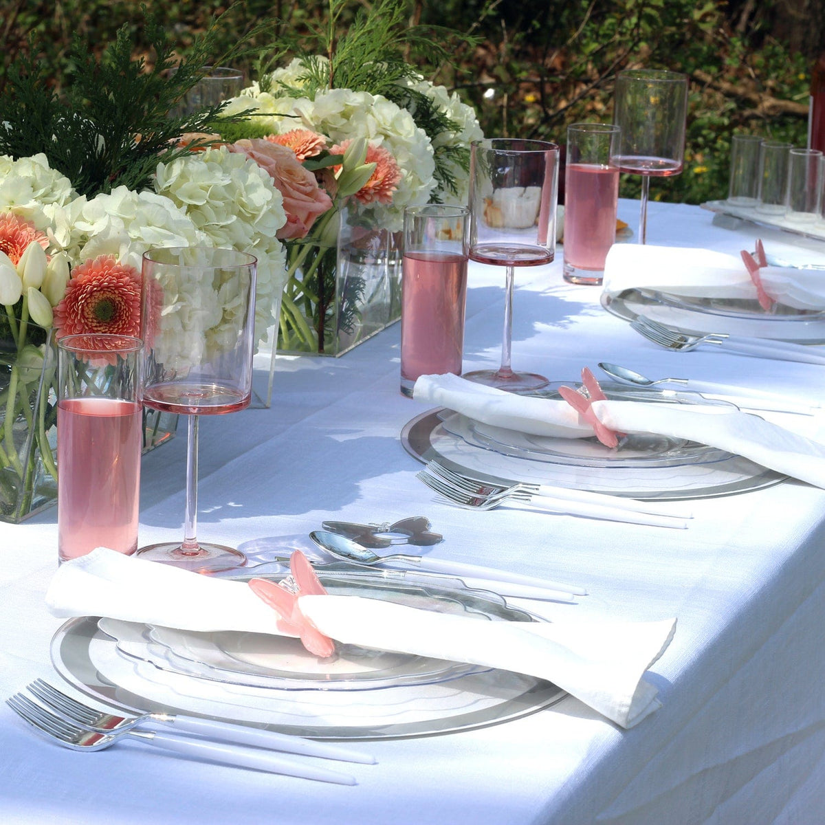 Blush & Silver Spring Tablescape – Magniva Home