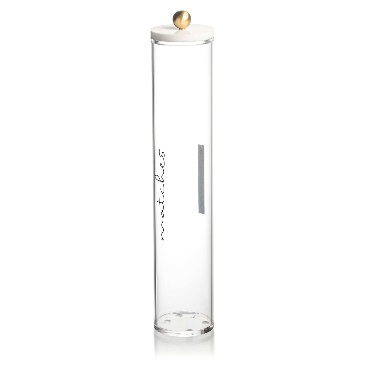 Tall Cylinder Lucite Match Holder – Magniva Home